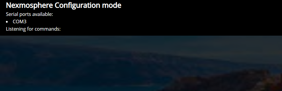 Nexmosphere Setup Guide